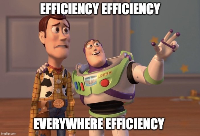 Efficiency, Efficiency, Everyhwere Efficiency: From a Linguistic Detail ...